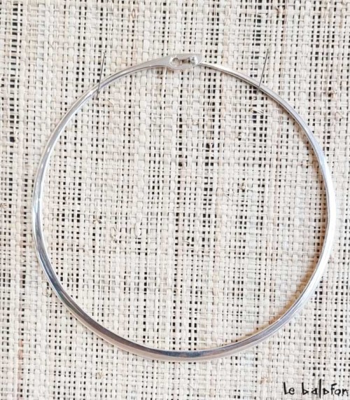 Collier torque ethnique en argent | bijoux touaregs | Le Balafon